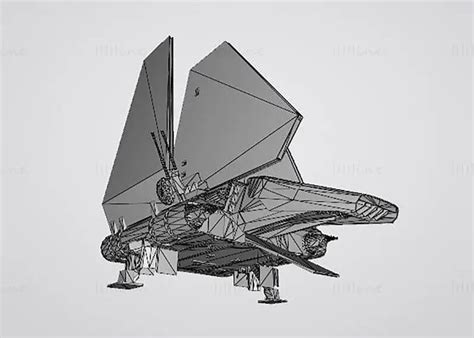 Imperial Lambda Shuttle 3d Print Model