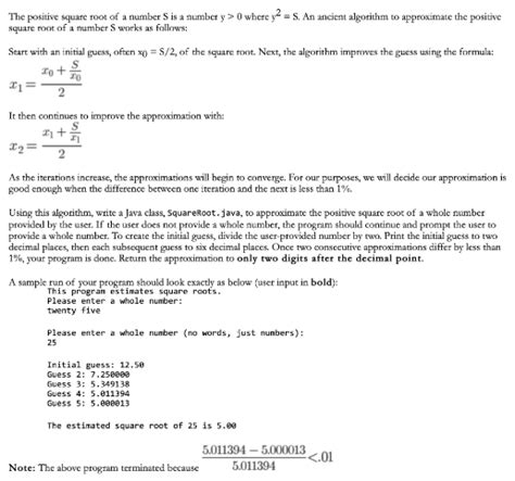 Solved The Positive Square Root Of A Number S Is A Number