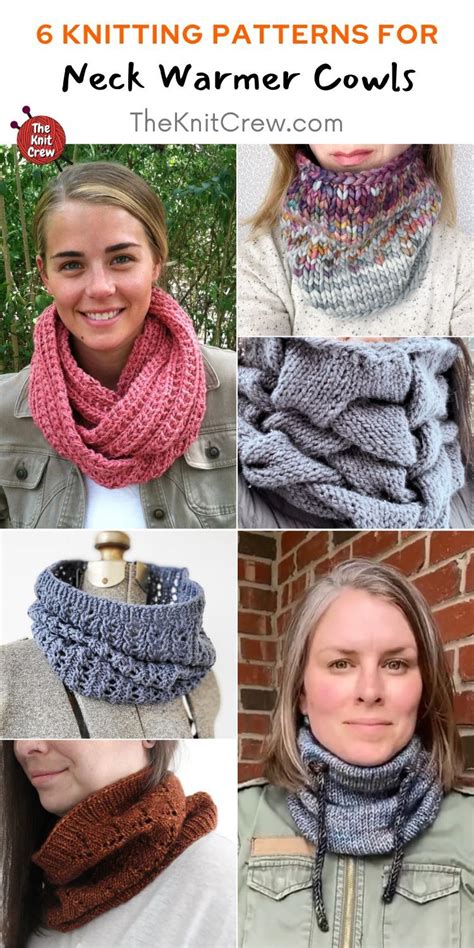 6 Knitted Neck Warmer Cowl Patterns The Knit Crew
