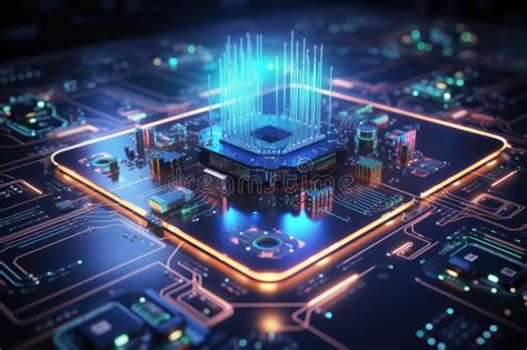 Cloud Computing Transfer Big Data On Internet Futuristic Digital
