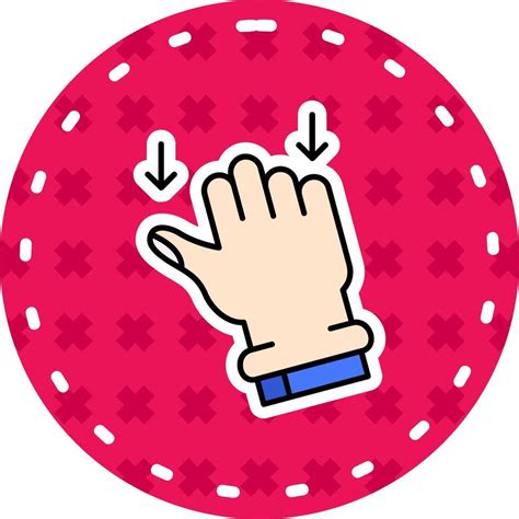 Drag Line Filled Sticker Icon 37795111 Vector Art At Vecteezy