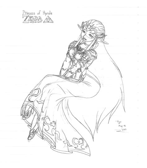 Cott Princess Zelda Lines By Lady Zelda Of Hyrule On Deviantart