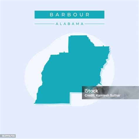 벡터 일러스트 레이 션의 벡터 Barbour 지도 앨라배마 0명에 대한 스톡 벡터 아트 및 기타 이미지 0명 개념 개념과