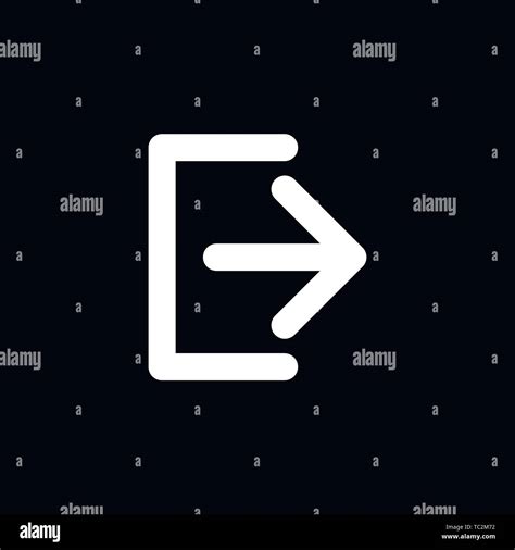 The Exit Icon Logout And Output Logo Illustration Vector Sign Symbol