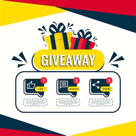 Premium Vector Giveaway Quiz Contest For Social Media Feed Vector
