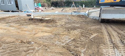 용인서리단독주택 11 23 진입로 바닥 잡석 다짐 및 경계석 시공 제주시 한림읍 근생시설