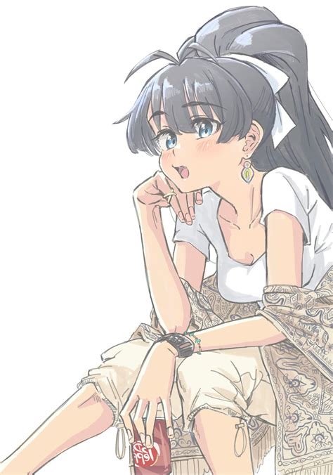 Ganaha Hibiki Idolmaster And 1 More Drawn By Anjerain Danbooru