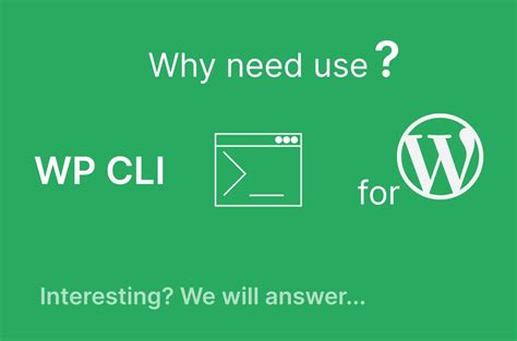 Anatoliy Dovgun On Linkedin Why Use Wp Cli Tools When Developing Wordpress Project Rule 1 It Is…
