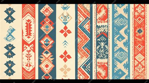 Filipino Tboli Patterns With Tribal Motifs Premium Ai Generated Vector