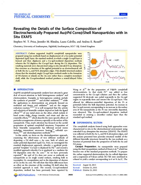 Pdf Revealing The Details Of The Surface Composition Of