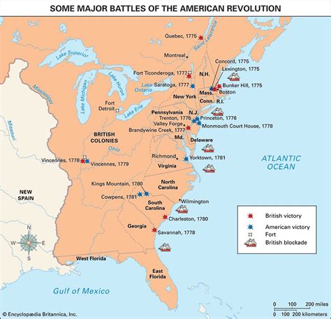 Revolutionary War Battles Map