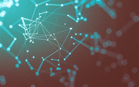 premium photo abstract background molecules technology with polygonal