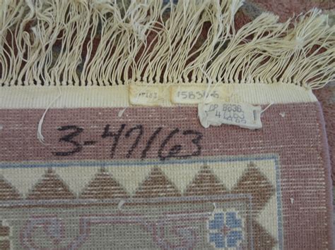 Lot Detail Large Wool Pile Hand Woven Room Rug Made In India