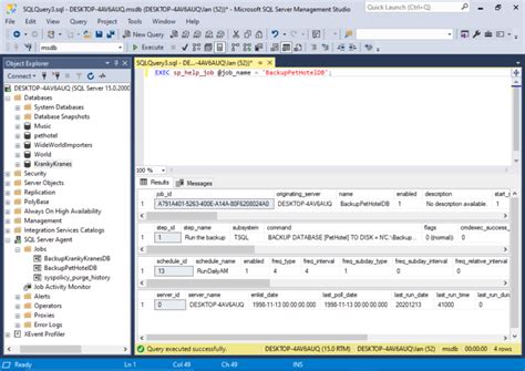 Create A Sql Server Agent Job Using T Sql