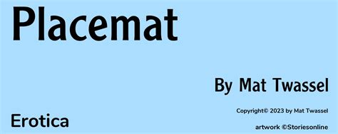 Placemat Erotica Sex Story