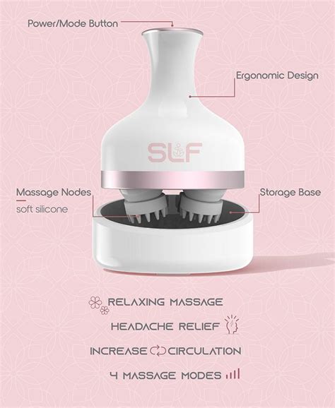Tzumi Slf Usb Rechargeable Vibrating Scalp Massager Macys