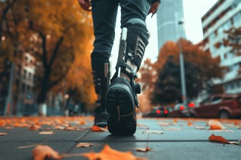 Smart Ai Prosthetics For Enhanced Mobility Premium Ai Generated Image