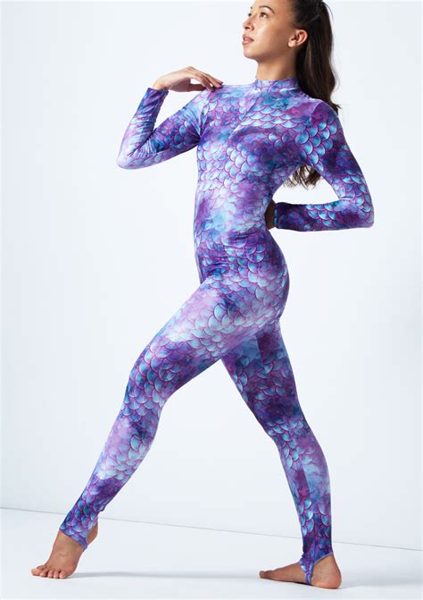 Alegra Girls Patterned Rhona Unitard Move Dance