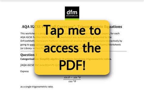 Igcse Additional Maths Trigonometric Functions Questions — Yi Makesiteasy