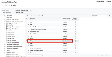 Disable Release Button For The Employees That Have The Approval Role