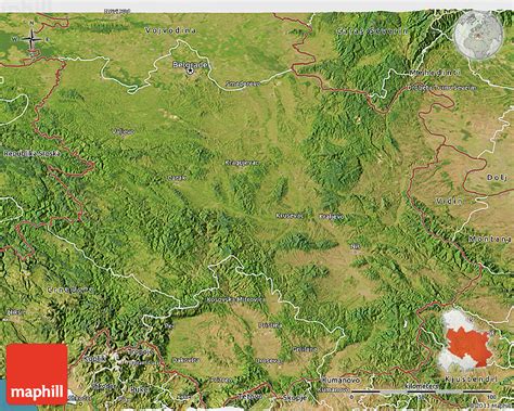 Mapa Srbije Satellite