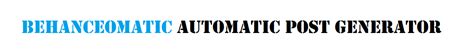 behanceomatic post generator plugin for wordpress