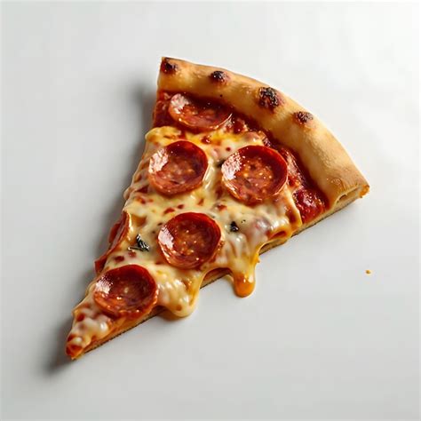 A Slice Of Pepperoni Pizza With A Few Slices Missing Premium Ai