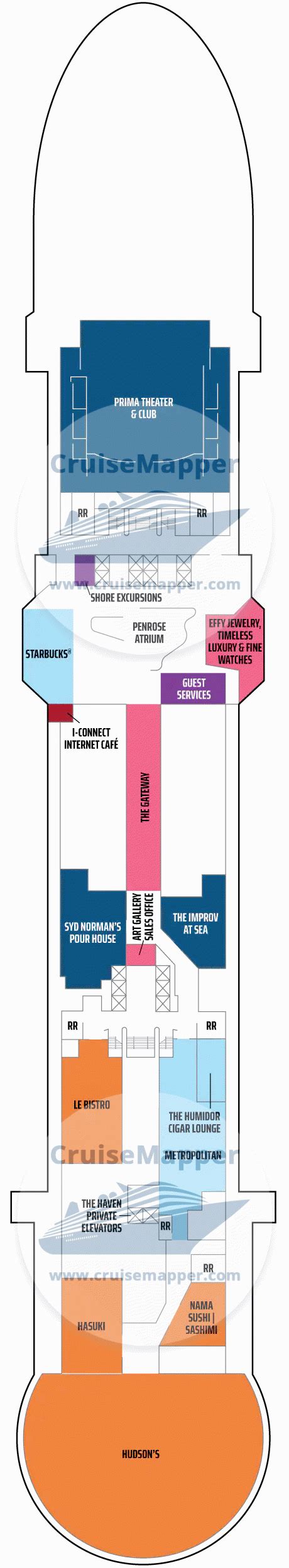 Norwegian Prima Deck 7 Plan Cruisemapper