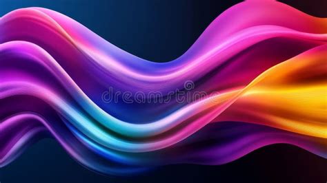 Vibrant Color Wave Abstract Fluid Motion Dynamic Energy Colorful Swirls