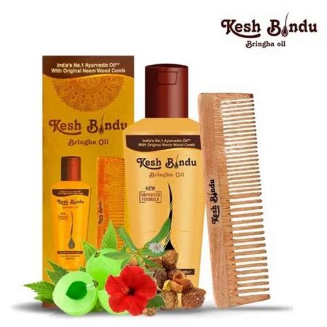 Keshbindu Hair Growth Vitalizer Bringha Oil With Neem Comb