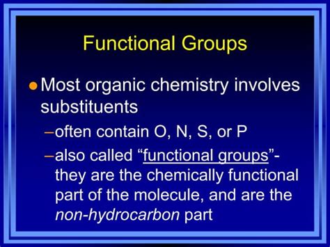 Presentation Of Functional Groups And Org Reactions Ppt