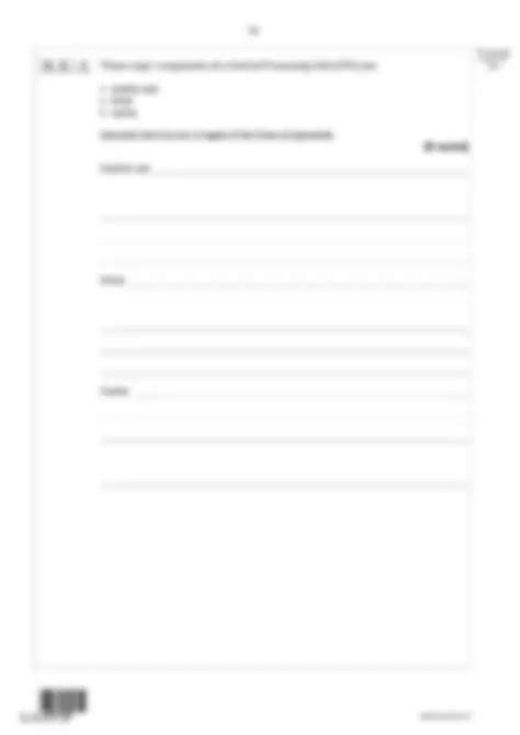 Actual 2024 Aqa Gcse Computer Science 85252 Paper 2 Merged Question Paper Mark Scheme Exams