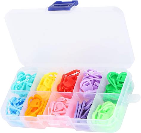 Knitting Stitch Marker Needle Clip Case Counter Counting Buckle Marking