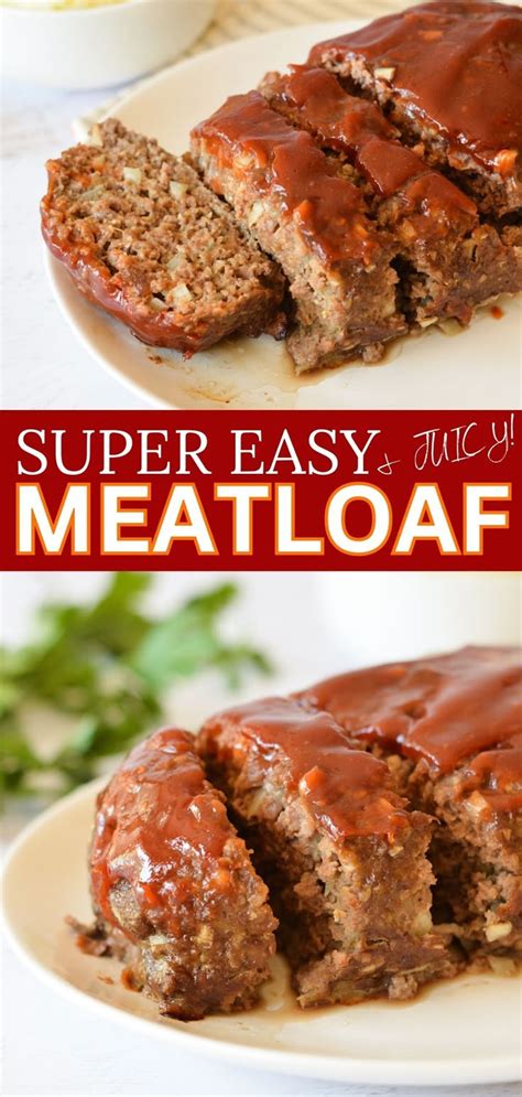 Juicy 1 Pound Meatloaf Recipe Caramel And Cashews Yemek Tarifi