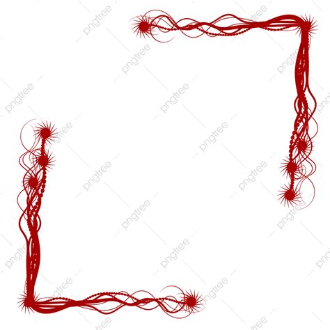 빨간색 테두리 일러스트 테두리 무늬 틀 빨간 Png 일러스트 및 Psd 이미지 무료 다운로드 Pngtree