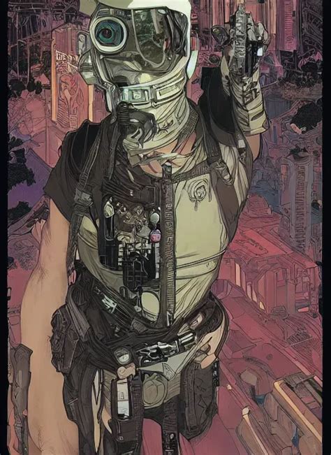 Cyberpunk Repo Man Portrait By Ashley Wood And Stable Diffusion