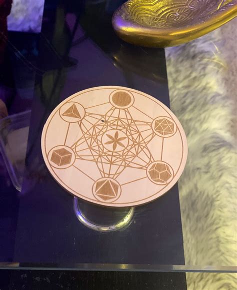 Metatrons Cube Crystal Grid Etsy
