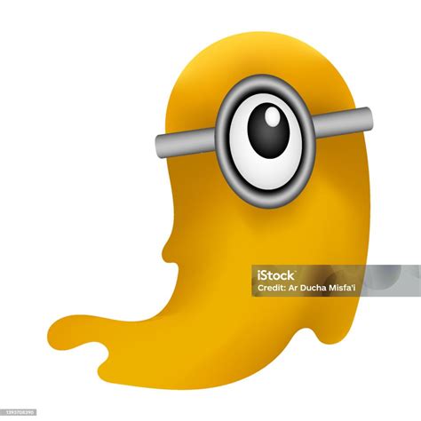 친절한 얼굴 한쪽 눈 노란 점액 괴물 낙서 아이콘 이미지 카와이 끈적끈적한에 대한 스톡 벡터 아트 및 기타 이미지 끈적끈적한 노랑 낙서 드로잉 Istock