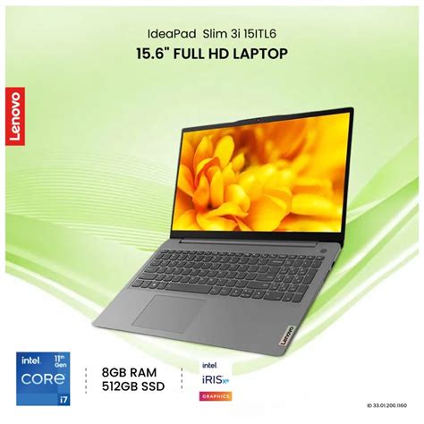 Lenovo IdeaPad Slim ITL Free Dos Laptop Price In BD