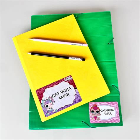 Etiquetas Escolares Lol Surprise Elo7 Produtos Especiais