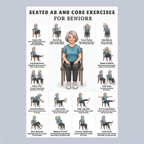 Seated Ab And Core Exercises For Seniors Gentle Fitness Routine For