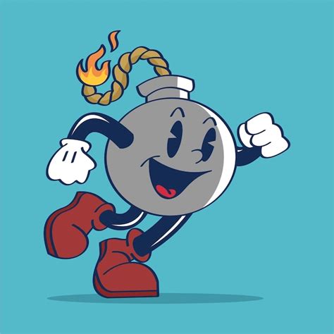 Premium Vector Happy Dynamite Cartoon Character With Cute Face Vector