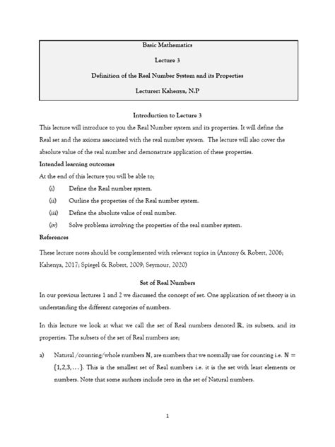 Basic Mathematics Lecture 3 Pdf