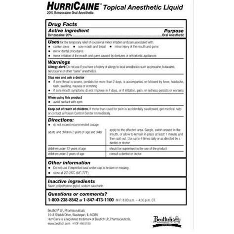 Hurricaine Oral Pain Anesthetic Gel Wild Cherry — Mountainside Medical