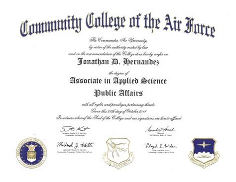 Ccaf Degree