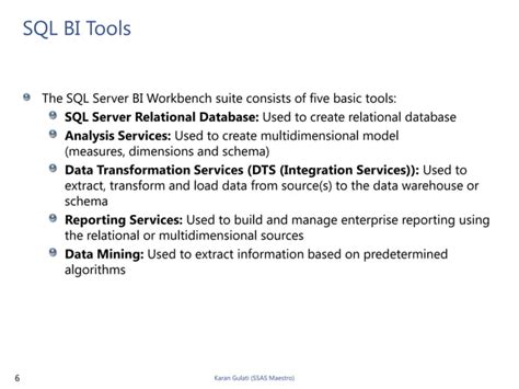 Data Warehouse And Ssas Terms Ppt