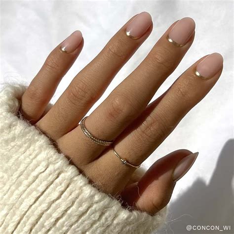 Goal Digger Gel Nails Gold Nails Round Nails