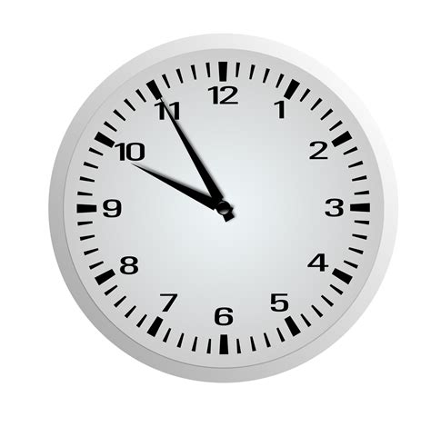 Clipart Five Minutes Before Ten 955