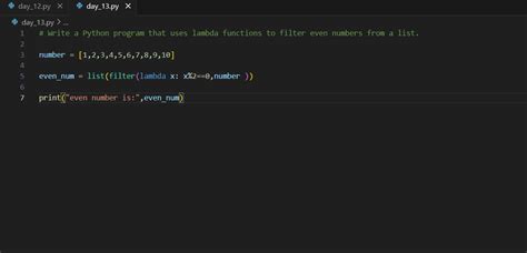 Ashutosh Ranjan On Linkedin 🚀 Day 13 Completed Of 101 Python Challenge 🚀 Filtering Even Numbers