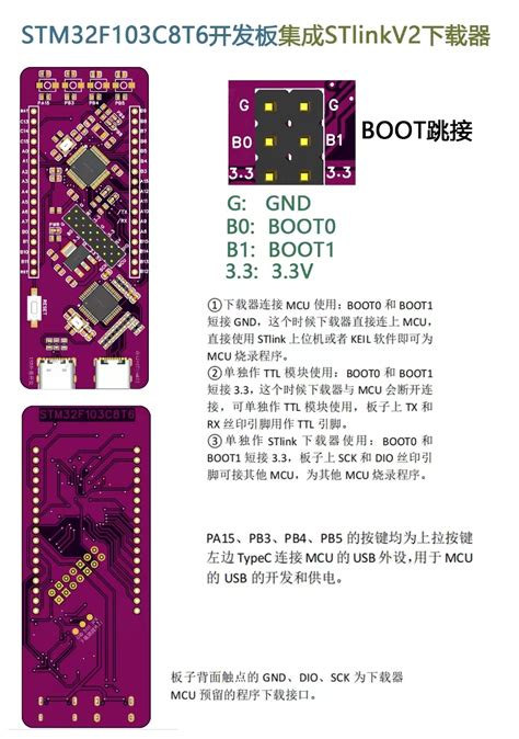 stm32f103c8t6开发板系统板集成st link v2仿真烧录器ttl串口下载 阿里巴巴